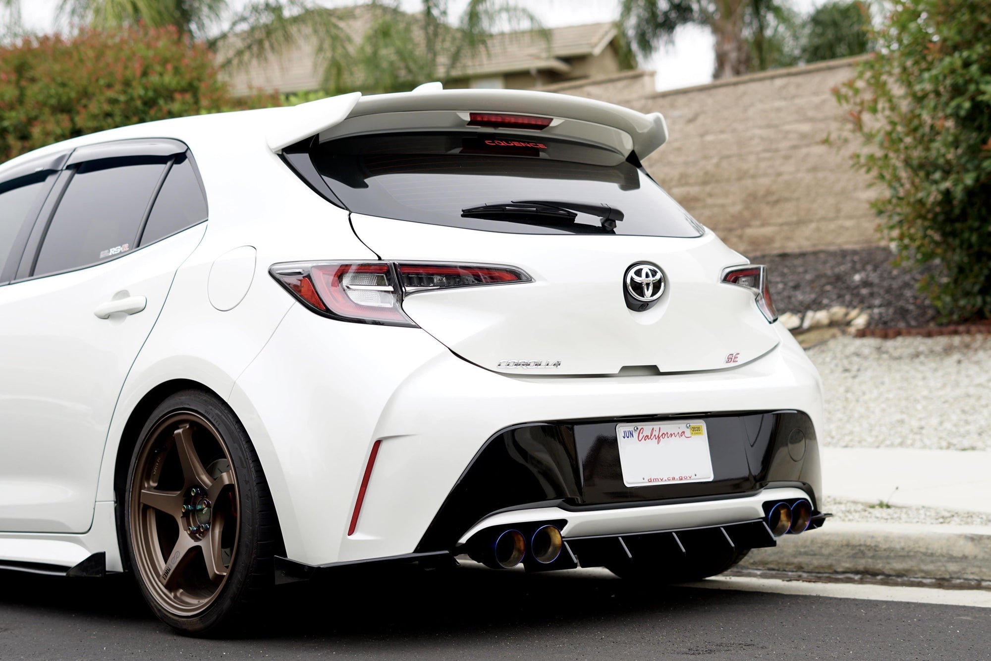 Rear Diffuser (3 piece) - Toyota Corolla SE / XSE Hatchback 19-21