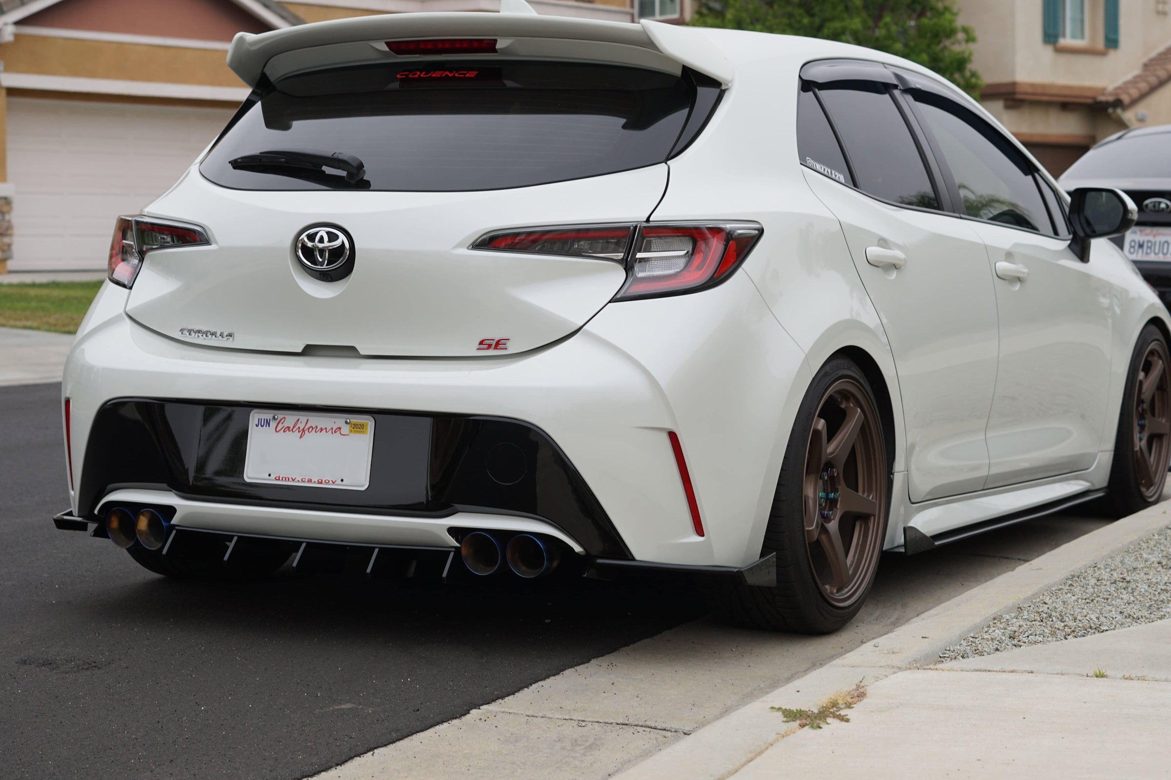 Rear Diffuser (3 piece) - Toyota Corolla SE / XSE Hatchback 19-21