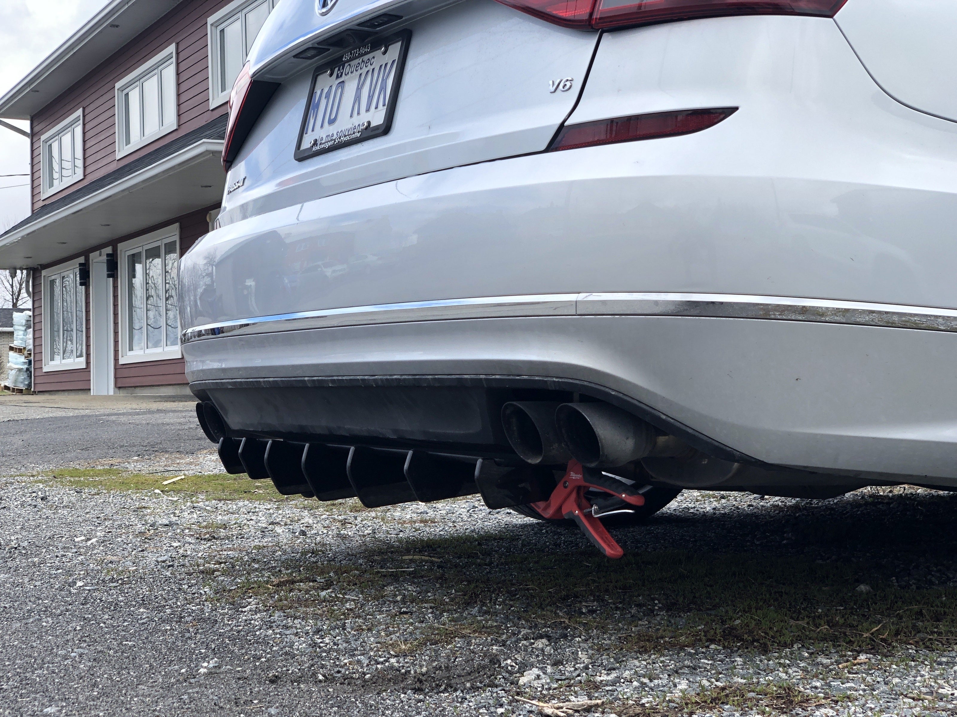 Rear Diffuser OEM style - Volkswagen Passat 16-19